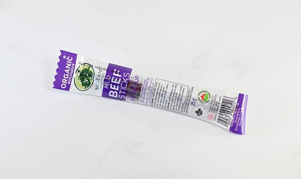 Organic Mild Beef Sticks by MCLEAN, 25g - SmoothiesGo