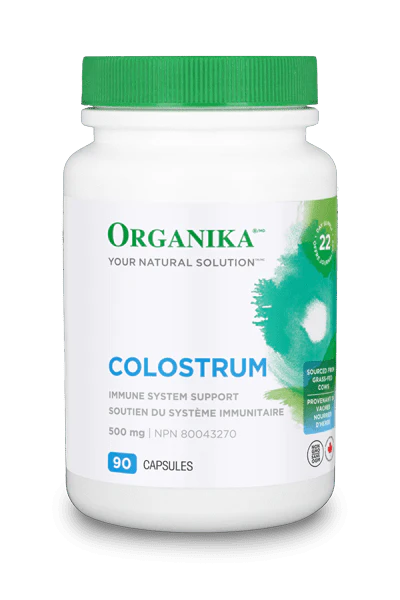 Grass-Fed Bovine Colostrum Capsules by Organika, 180 caps - SmoothiesGo