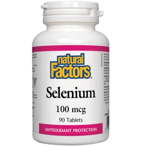 Selenium 100 mcg by Natural Factors, 90 Tablets - SmoothiesGo