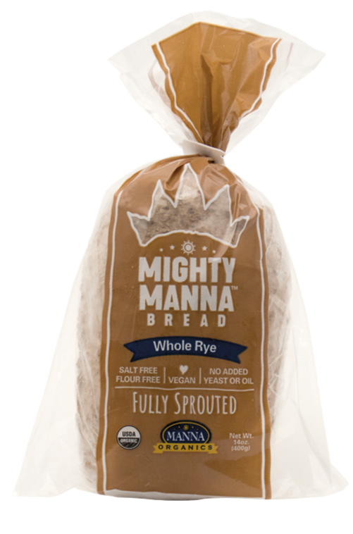 Organic Sprouted Bread Whole Rye - No Wheat by Manna Organics, 400g ...