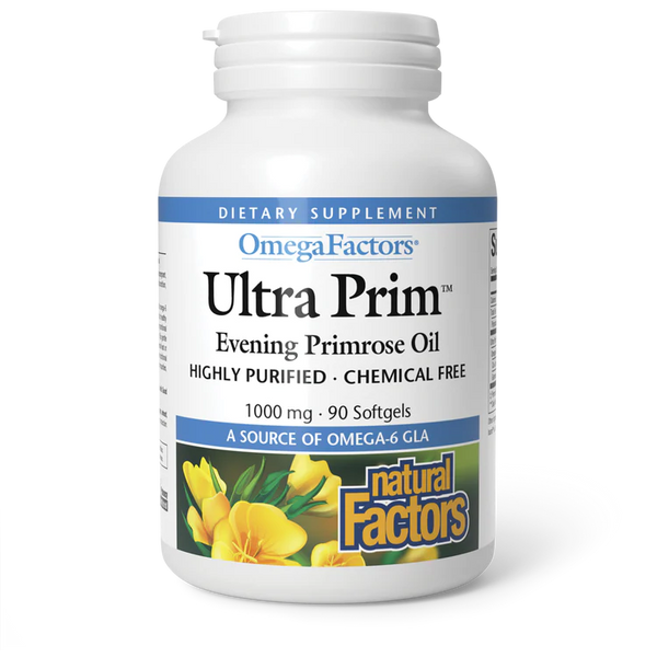 Ultra Prim™ Evening Primrose Oil by Natural Factors, 90 caps - SmoothiesGo